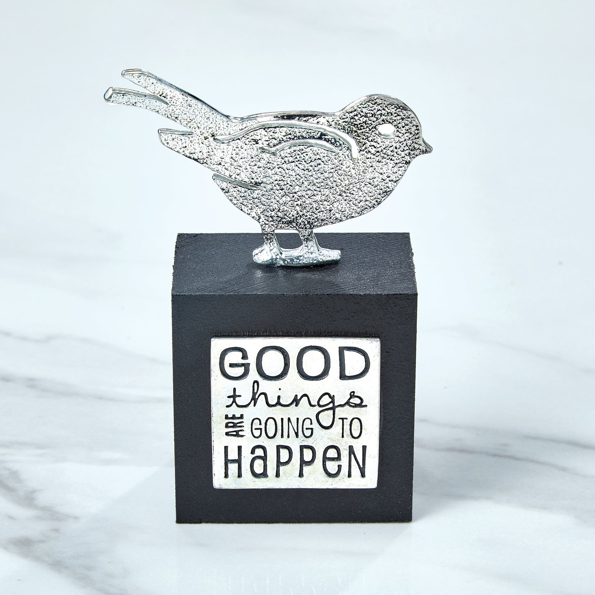 Good Things Happen Pewter Figurine | Uno Alla Volta