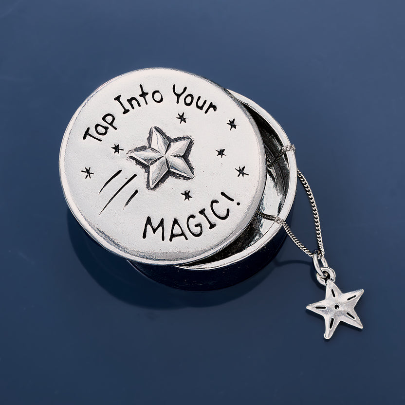 Trinket Box | Keepsake Box | Wish Box | Pewter Trinket Box | Uno Alla Volta