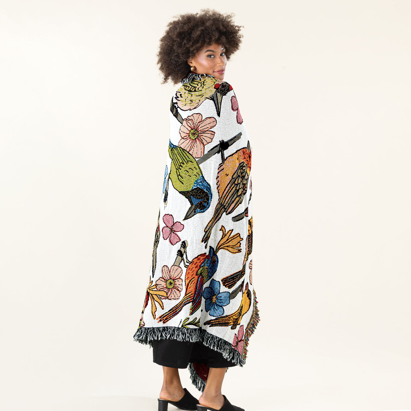 Fancy Flock Tapestry Throw Blanket | Uno Alla Volta