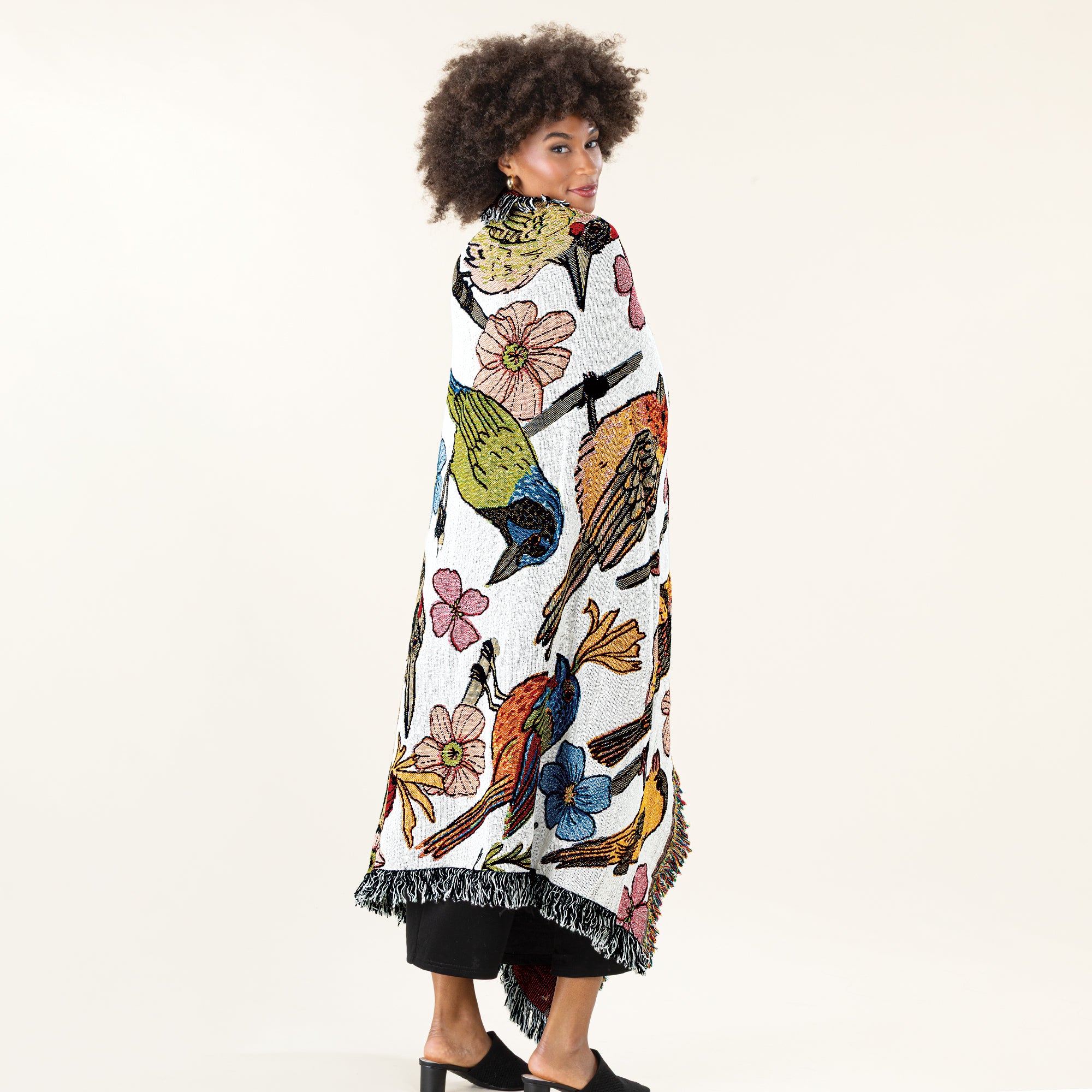 Fancy Flock Tapestry Throw Blanket | Uno Alla Volta