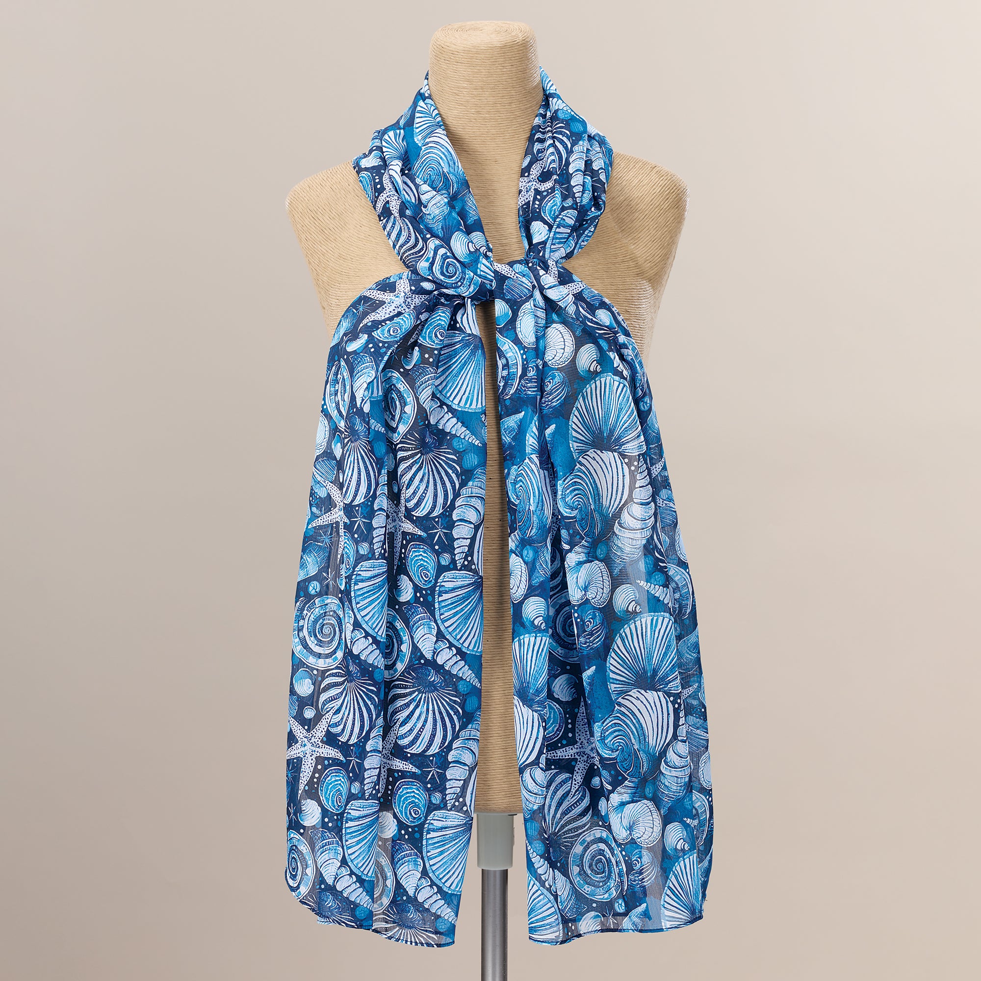 Seashells & Starfish Scarf | Uno Alla Volta