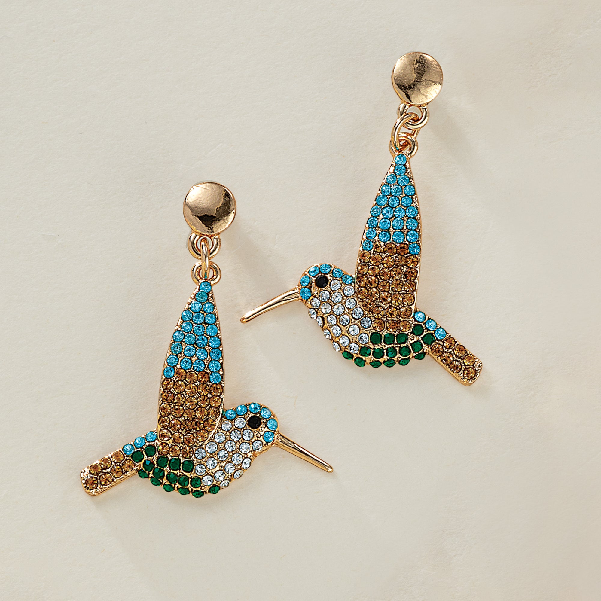 Shimmering Hummingbird Earrings | Uno Alla Volta