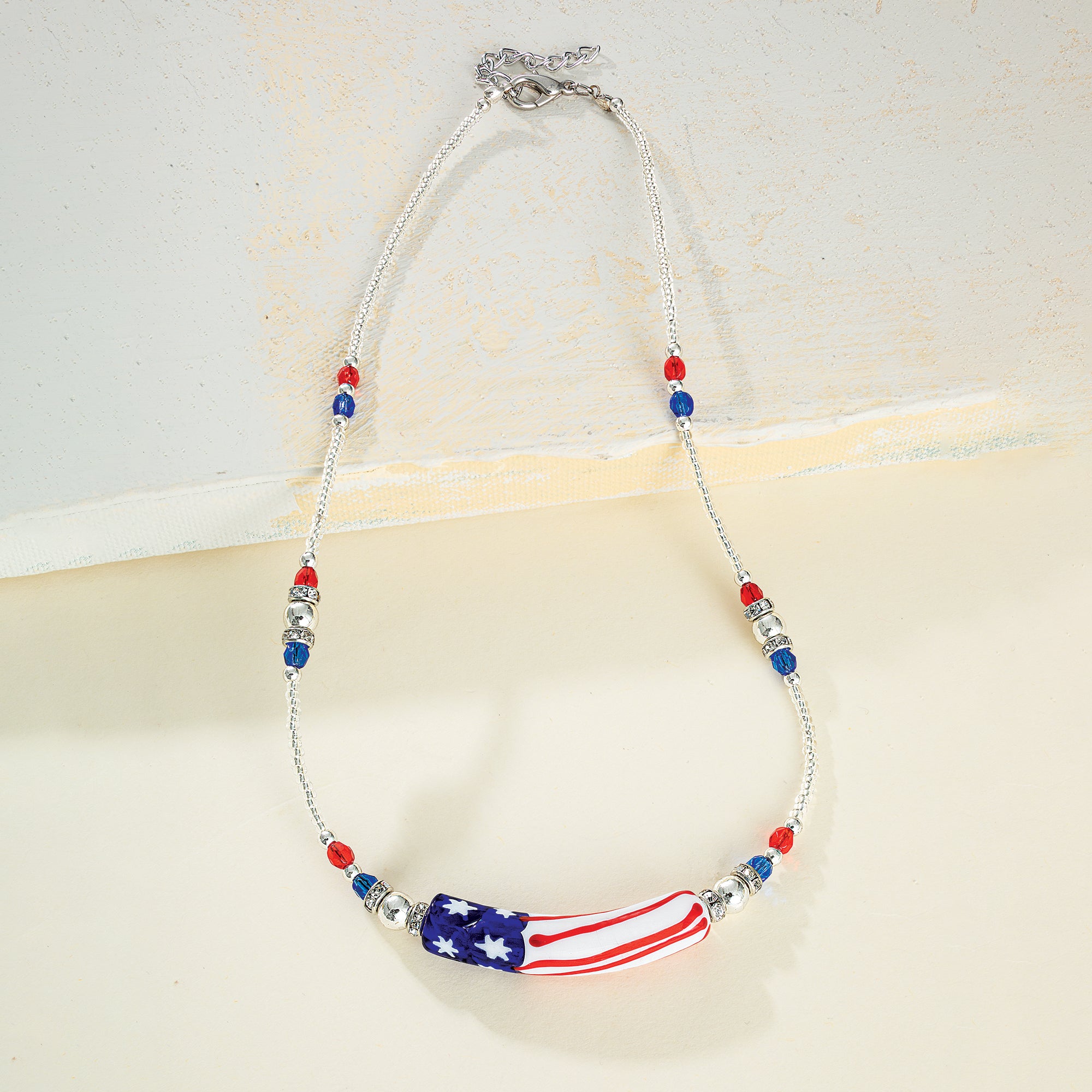 Murano Glass Fancy Flag Necklace (Preorder) | Uno Alla Volta