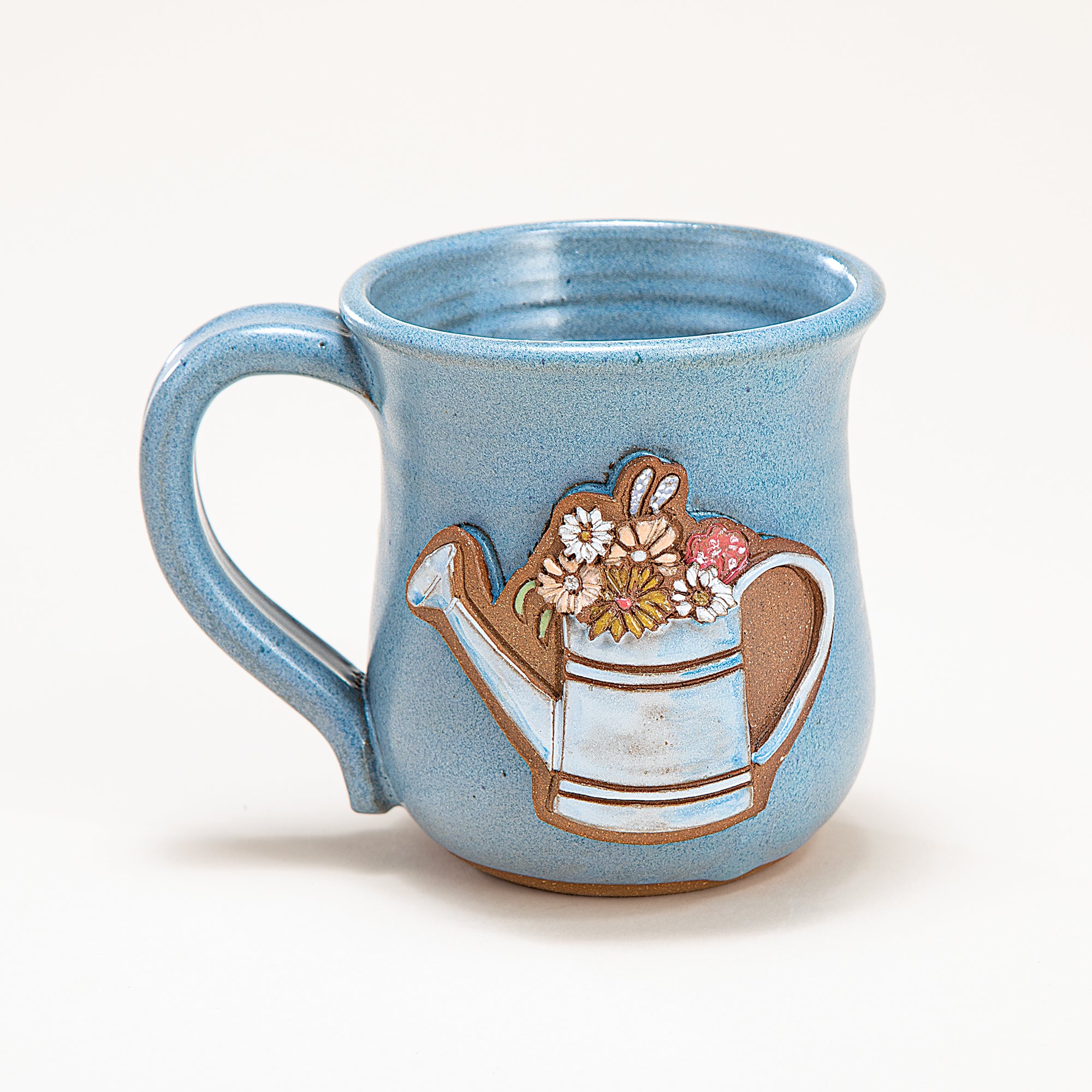 Flowering Watering Can Mug, 14oz. | Uno Alla Volta