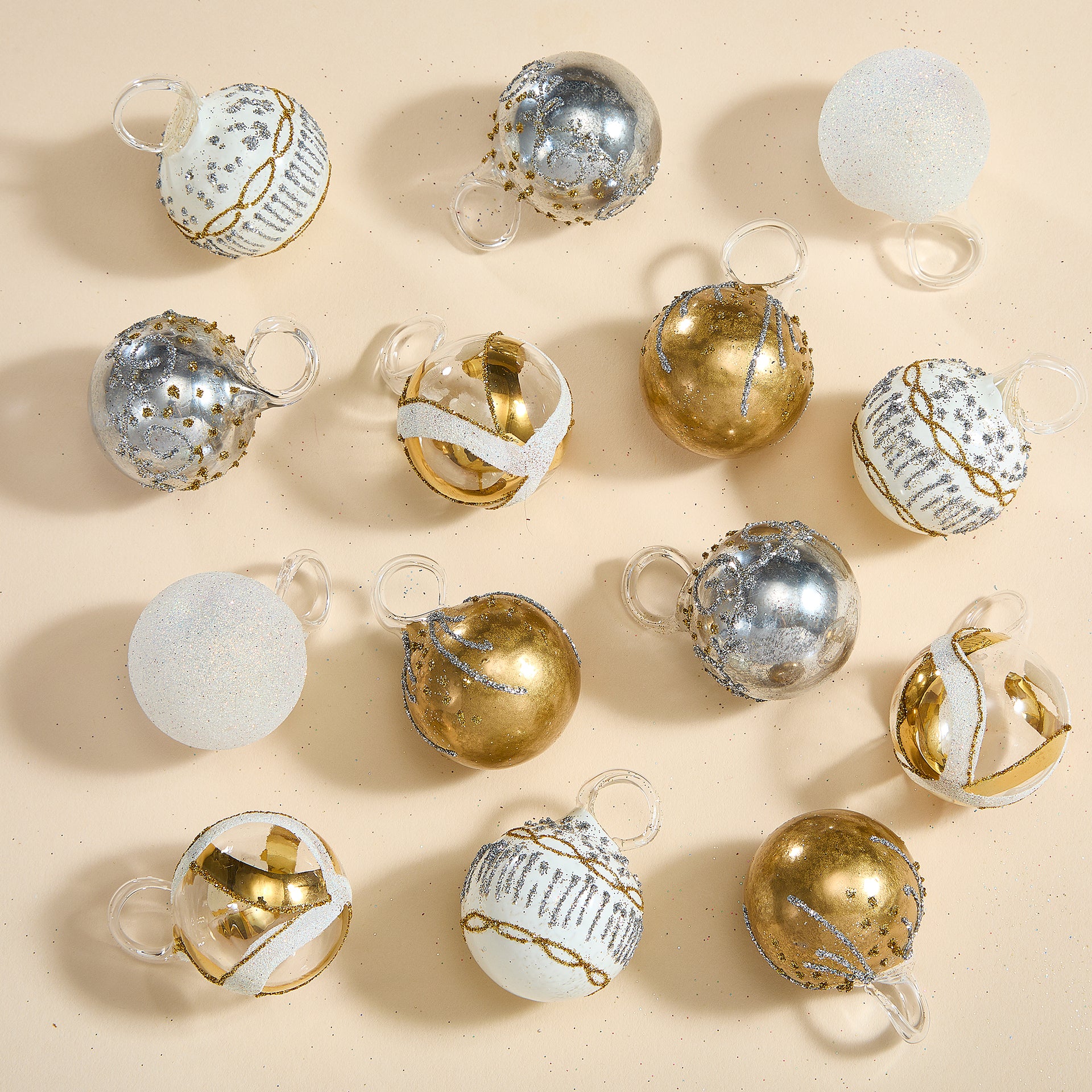 Hand-Blown Venetian Glass Argento e Oro Christmas Tree | Uno Alla Volta