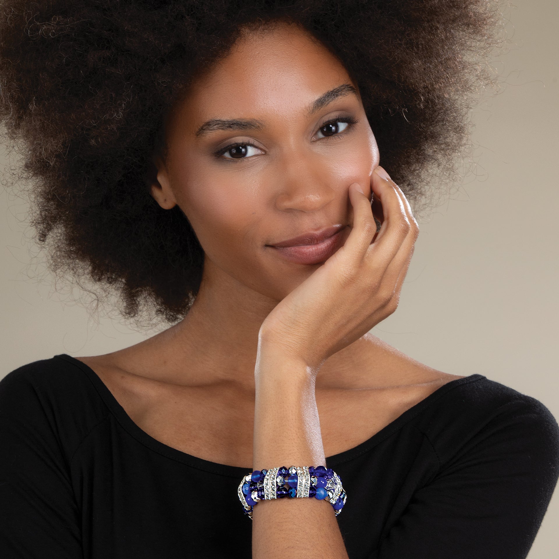 Murano Glass Capri Blues Bracelet | Uno Alla Volta