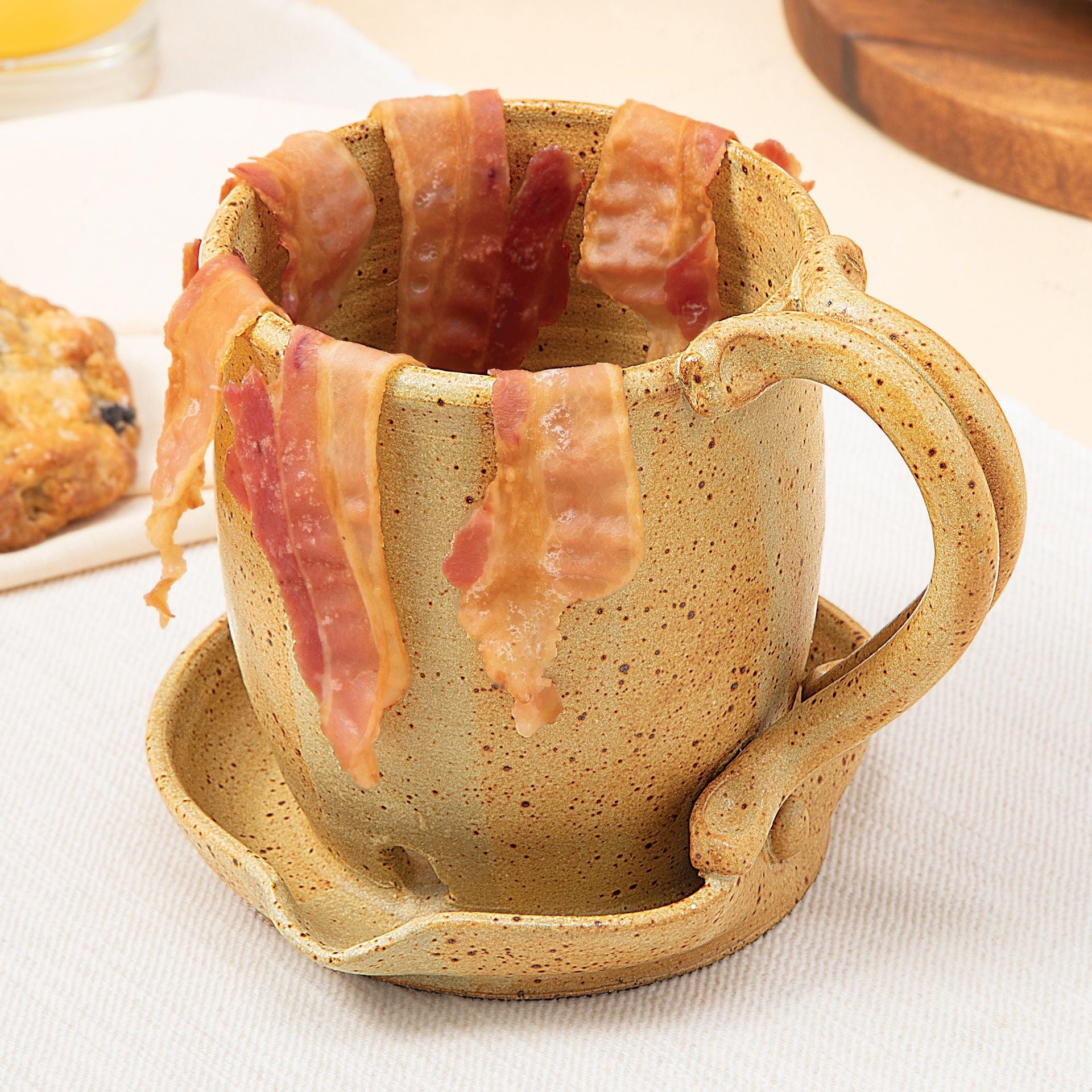 Buttercup Stoneware Bacon Cooker | Uno Alla Volta