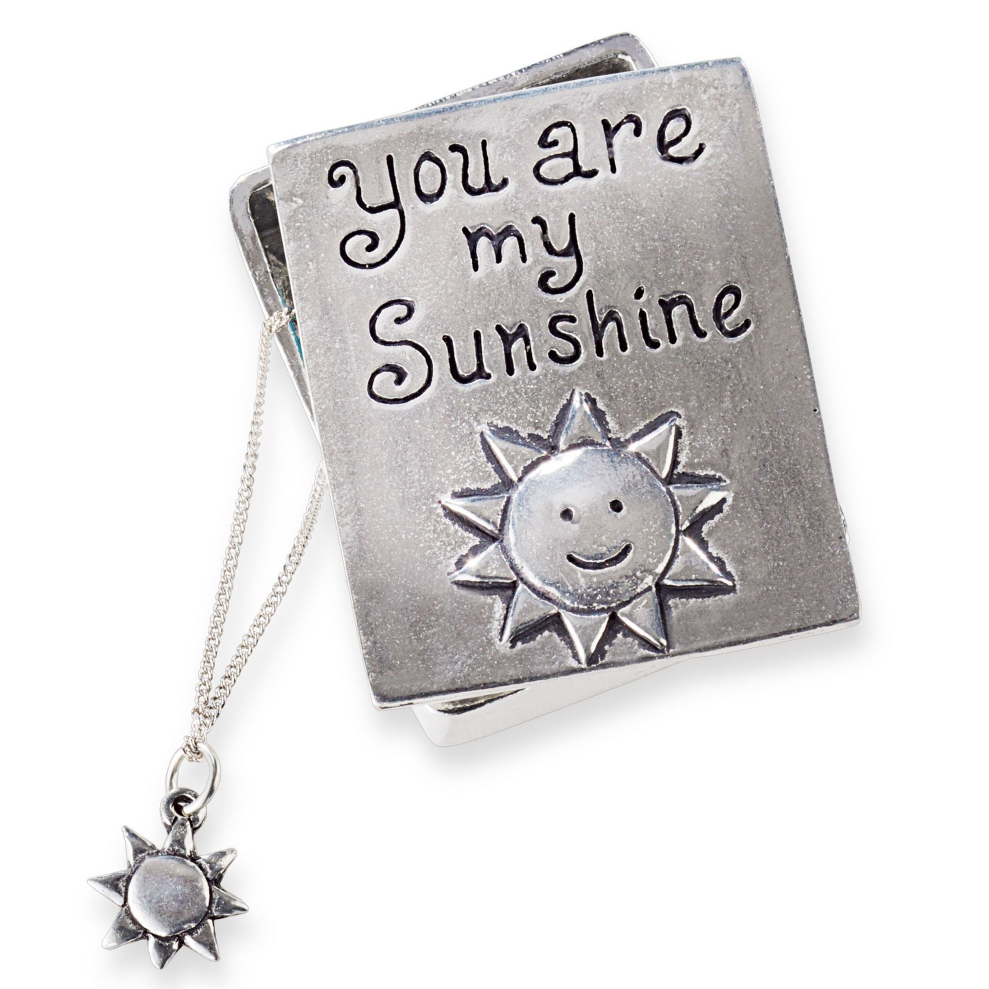 You Are My Sunshine Pewter Wish Box | Uno Alla Volta
