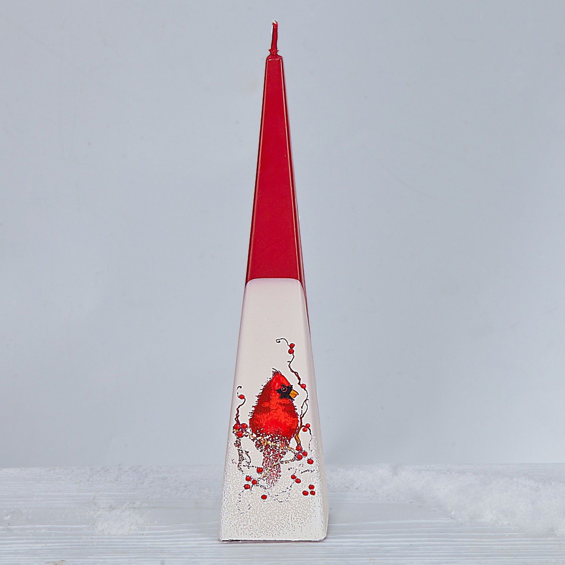 Hand-Painted Cardinal Candle | Uno Alla Volta