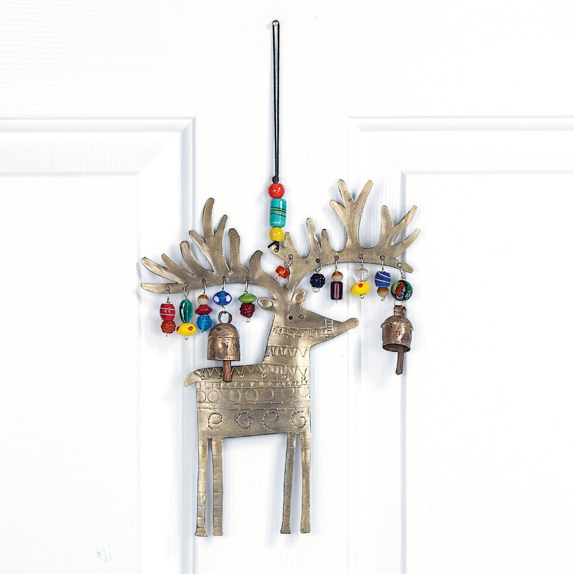 Hand-Cut Iron Reindeer Chime | Uno Alla Volta