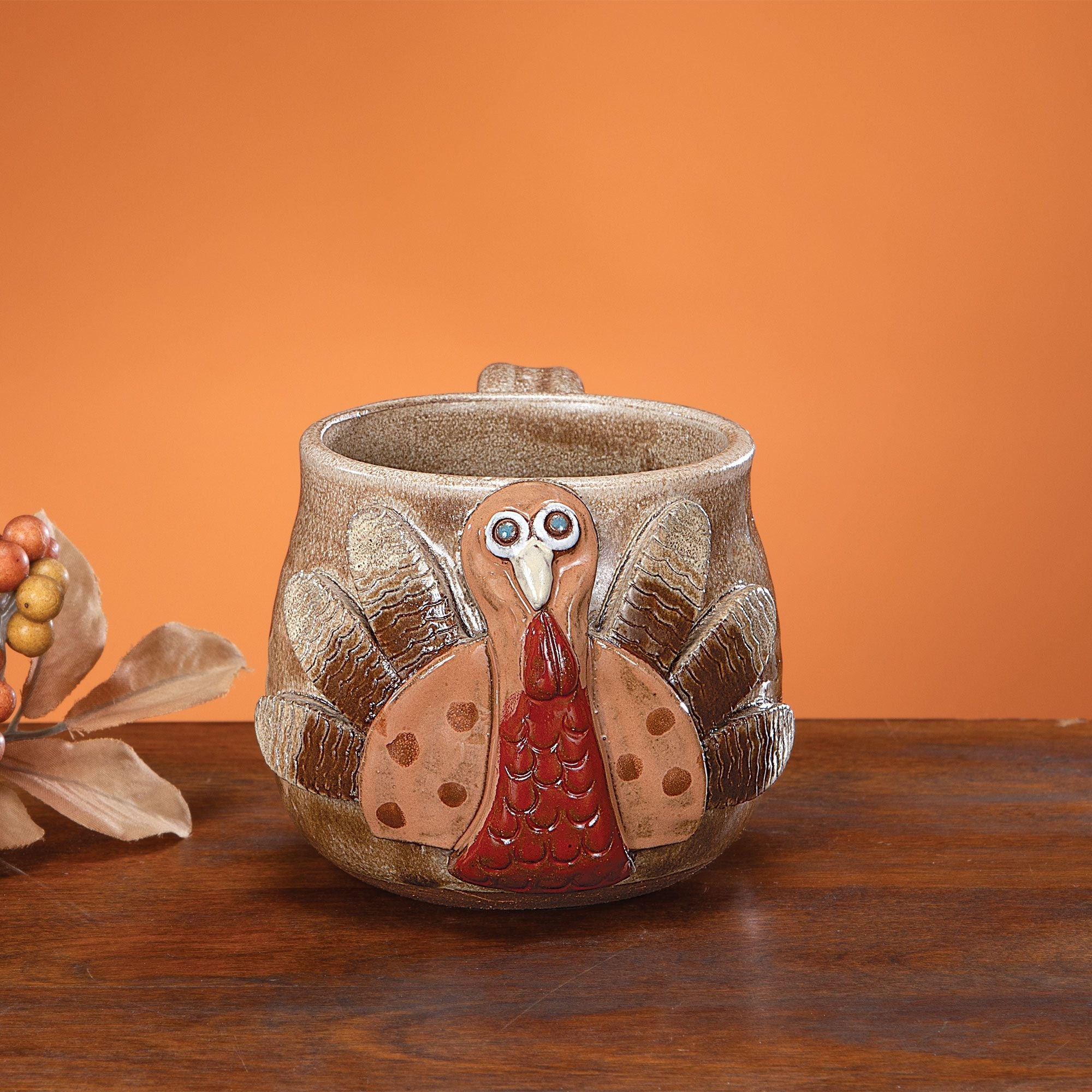 Ted The Turkey Mug, 14oz. | Uno Alla Volta